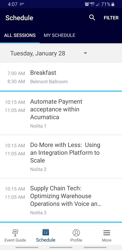 Summit Mobile App • Everything Else • Acumatica User Group Forums