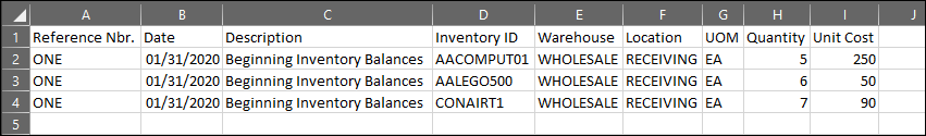 Importing Beginning Inventory Balances • Everything Else • Acumatica ...