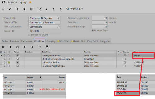 Conditions and Formulas • Acumatica Generic Inquiries & Pivot Tables • Acumatica User Group Forums