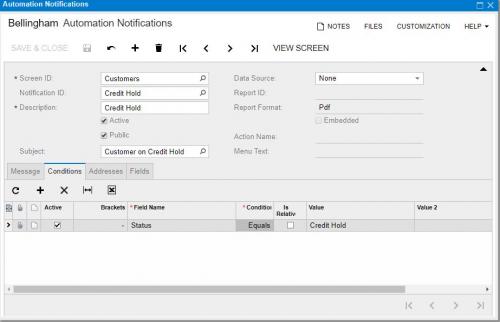 Automation Notifications • Everything Else • Acumatica User Group Forums
