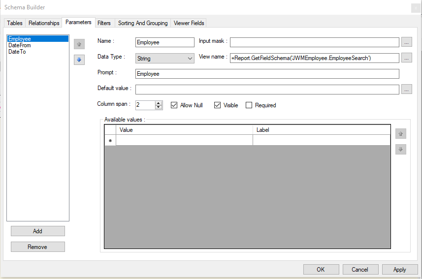 Refining Selector Field Acumatica Report Designer Acumatica User Group Forums