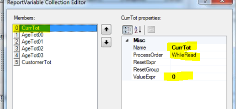 ReportVariable ValueExpr set to Zero • Acumatica Report Designer ...
