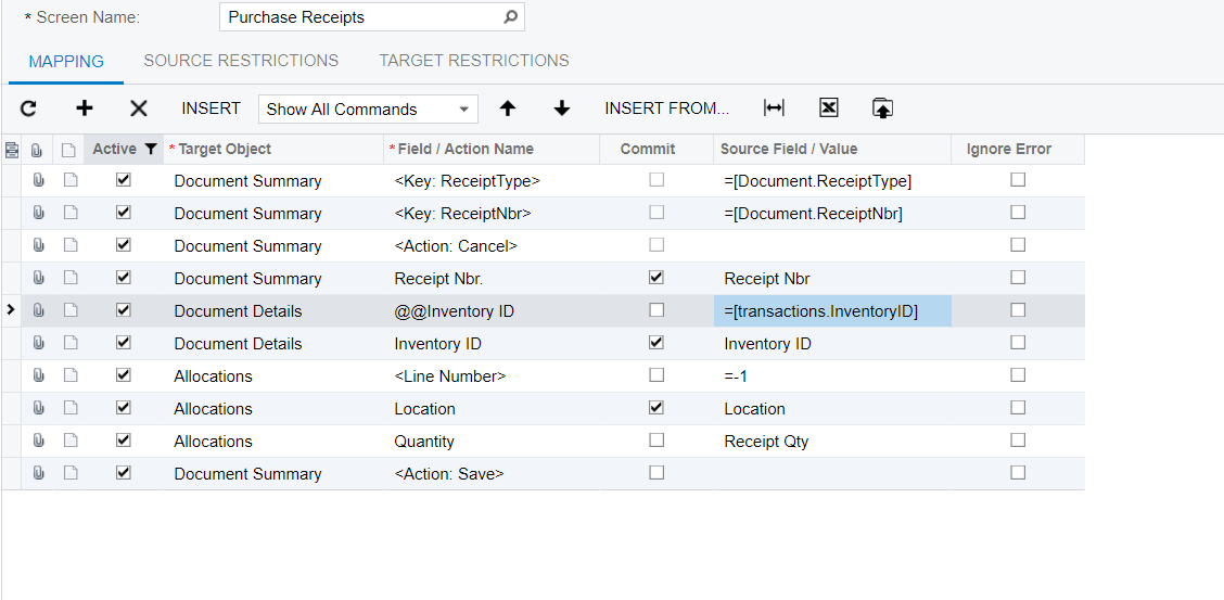 Import Scenario to add allocations to a Purchase Receipt • Everything Else • Acumatica User ...