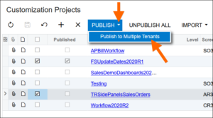 Publishing an Acumatica Customization Project - AugForums.com