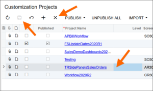 Publishing an Acumatica Customization Project