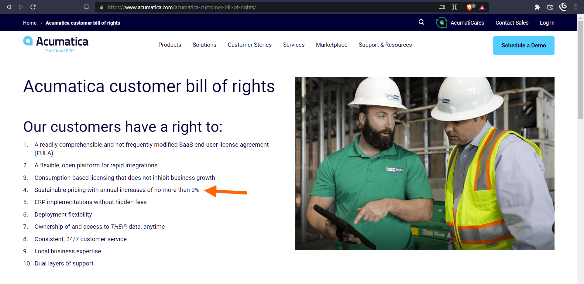 Acumatica Customer Bill of Rights - AugForums.com